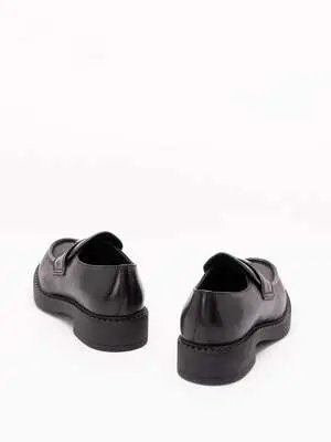 Prada Chocolate Leather Loafers