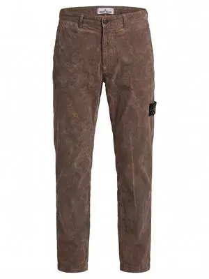 Stone Island Corduroy Garment Dyed `terra` Pants