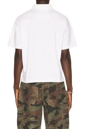 Rhude Short Sleeve Jersey Polo Shirt