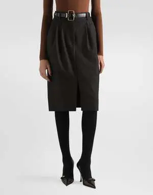 Dolce & Gabbana Wool Flannel Skirt