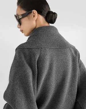 Dolce & Gabbana Half English Rib Knit Cardigan