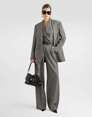 Dolce & Gabbana Glen Plaid Flannel Trousers