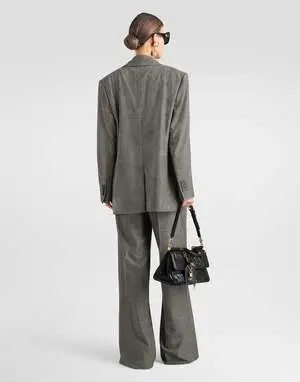 Dolce & Gabbana Glen Plaid Flannel Trousers