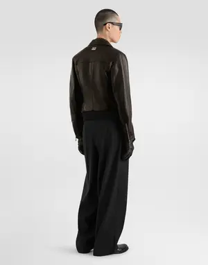 Dolce & Gabbana Nappa Leather Bomber Jacket