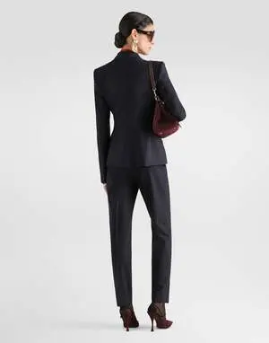 Dolce & Gabbana Turlington Double-breasted Jacket In Pinstripe Wool