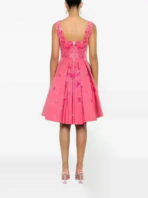 Zuhair Murad Beaded Floral-appliqué Dress