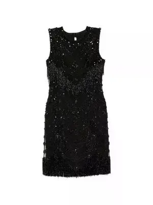 Naeem Khan Art Deco Dress - Black