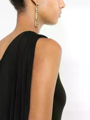 Naeem Khan One-shoulder Cape-detail Gown
