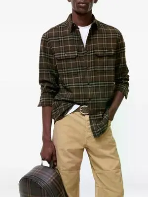Burberry Check Wool Flannel Overshirt