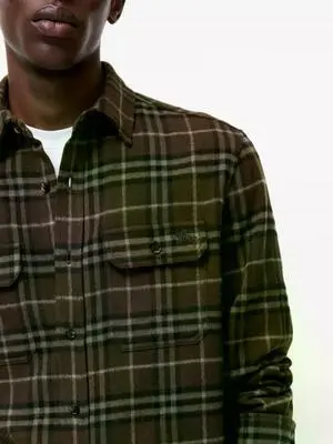 Burberry Check Wool Flannel Overshirt