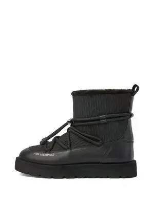 Karl Lagerfeld Thermo Mid-lace Boots - Black