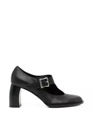 ANN DEMEULEMEESTER 80mm Buckle-fastening Leather Pumps