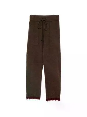 UMA WANG Drawstring Frayed-hem Trousers