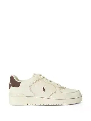Polo Ralph Lauren Masters Court Leather Sneakers - Neutrals