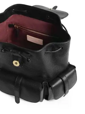 COCCINELLE Medium Mavery Grained Leather Pocket-detail Backpack