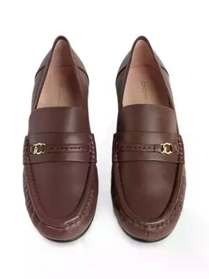 COCCINELLE C-easy Logo-plaque Leather Loafers