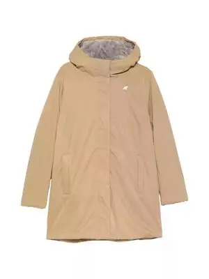 K-WAY Sophie Logo-patch Hooded Coat