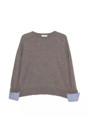 WHYCI MILANO Crew-neck Long-sleeve Knit Top