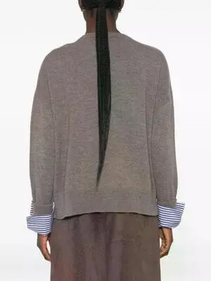 WHYCI MILANO Crew-neck Long-sleeve Knit Top