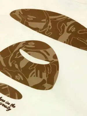 AAPE BY *A BATHING APE Logo-embroidered Camouflage-print T-shirt
