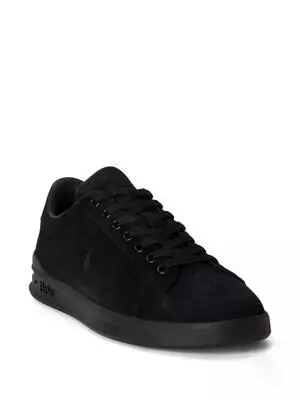 Polo Ralph Lauren Heritage Court Ii Suede Trainers - Black