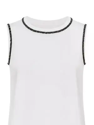 Max Mara Bead-embellished Vest Top