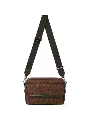 Etro Large Arnica Paisley-print Shoulder Bag - Brown
