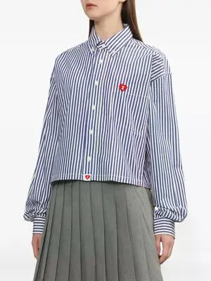 APEE™ BY *A BATHING APE® Heart-patch Striped Shirt