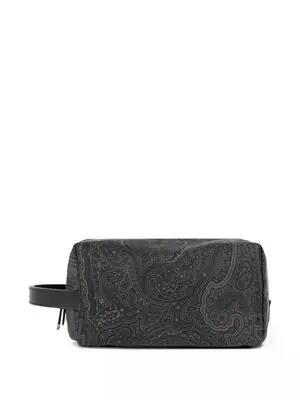 Etro Small Arnica Paisley-print Wash Bag - Black