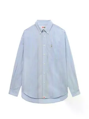 APEE™ BY *A BATHING APE® Baby Doppy-patch Striped Shirt - Blue
