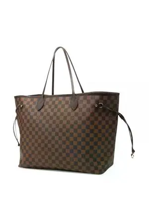LOUIS VUITTON 2014 Damier Ebene Neverfull Gm Tote Bag - Brown
