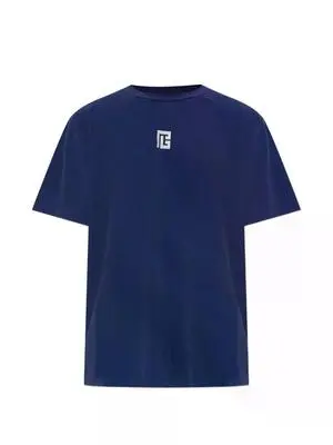 Balmain Logo-embroidered T-shirt - Blue