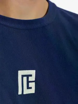 Balmain Logo-embroidered T-shirt