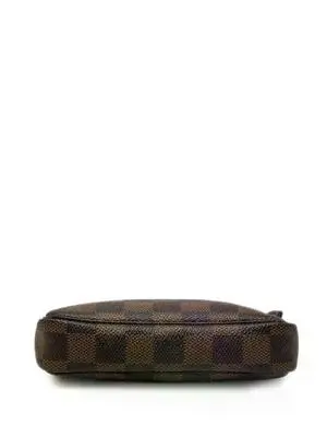 LOUIS VUITTON 2008 Damier Ebene Mini Pochette Accessoires Handbag