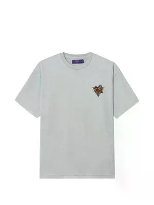 AFTERMATHS Graphic-print Cotton T-shirt - Grey