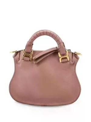 Chloé Marcie Satchel Leather Baby Crossbody Bag - Pink