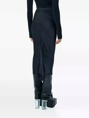 Rick Owens Dbl Asymmetric Midi Skirt