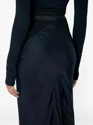 Rick Owens Dbl Asymmetric Midi Skirt