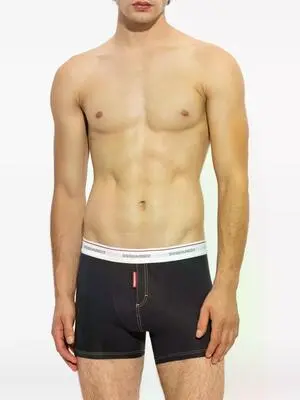 Dsquared2 Cotton Boxers With Logo - Blue