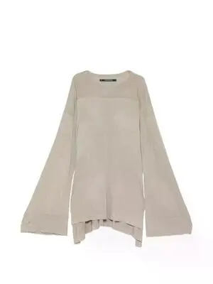 JULIUS Panelled Long-sleeve T-shirt - Neutrals
