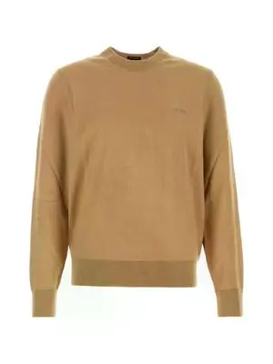 BOSS Virgin-wool Crew-neck Sweater - Neutrals