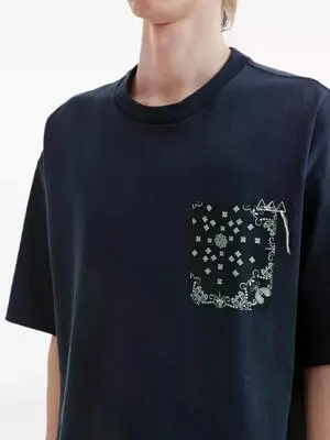 AFTERMATHS Bandana-print Pocket T-shirt