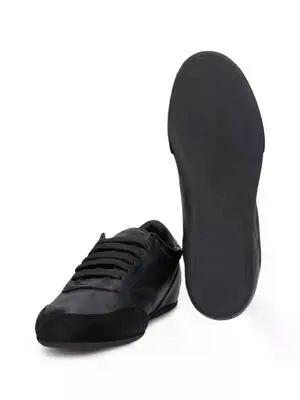 Dolce & Gabbana Suede-panelled Leather Sneakers