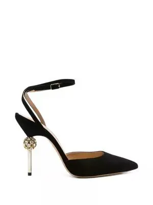 CAMILLA GABRIELI Vittoria Crystal-embellished Pumps - Black