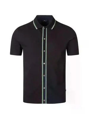 Paul Smith Stripe-trim Button-through Polo Shirt