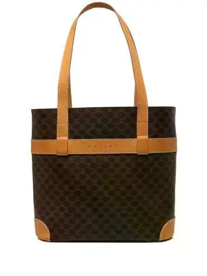 Celine 2001 Macadam Coated Canvas Tote Bag