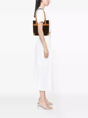 Celine 2001 Macadam Coated Canvas Tote Bag