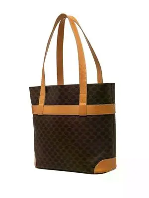 Celine 2001 Macadam Coated Canvas Tote Bag