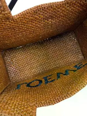 Loewe 2023-2026 Small Raffia Font Tote Satchel