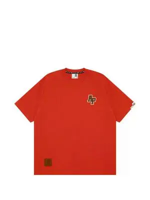 AAPE BY *A BATHING APE Logo-patch Graphic-print T-shirt - Orange
